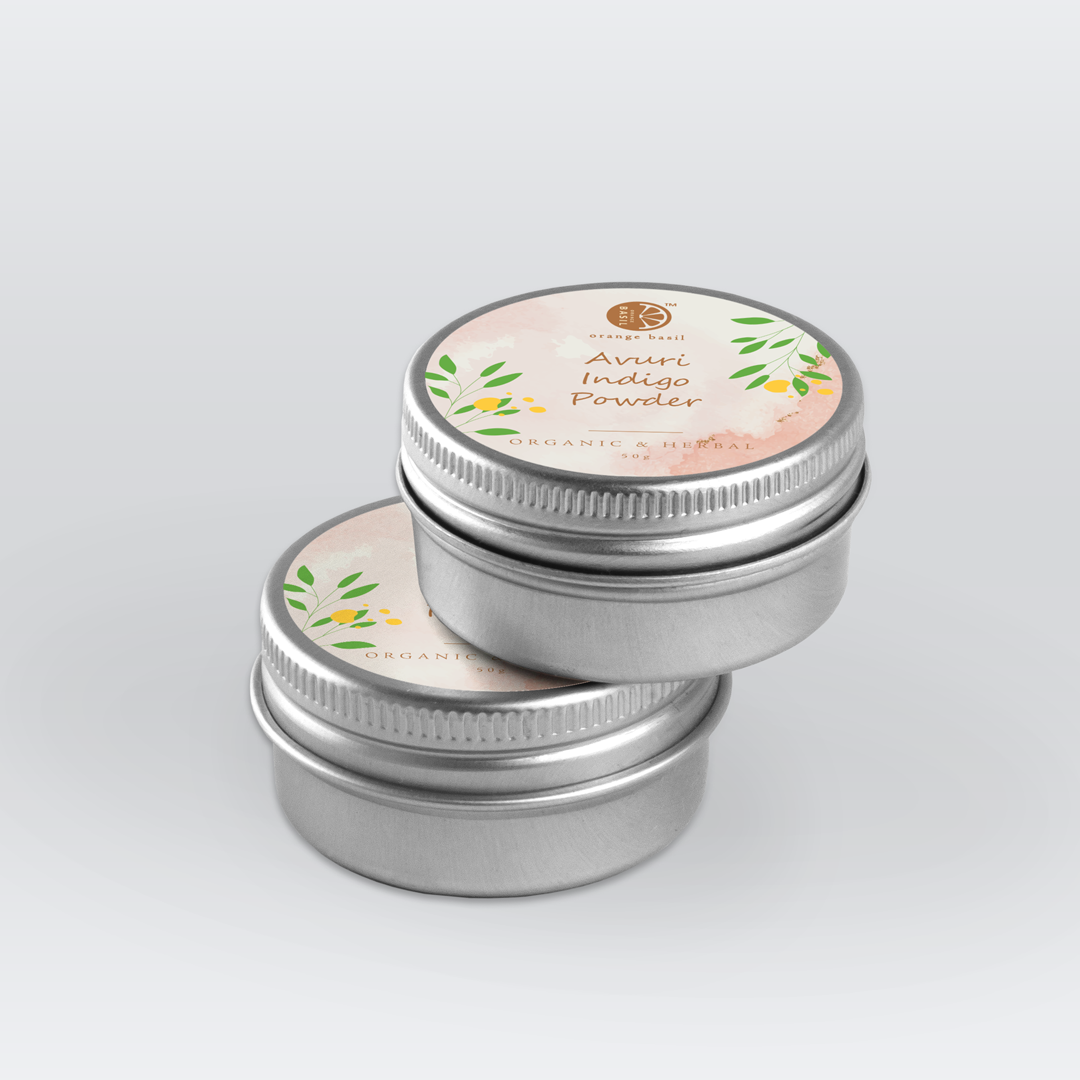 Avuri Leaf Powder, 50gm / அவுரி இலை பொடி – Orange Basil